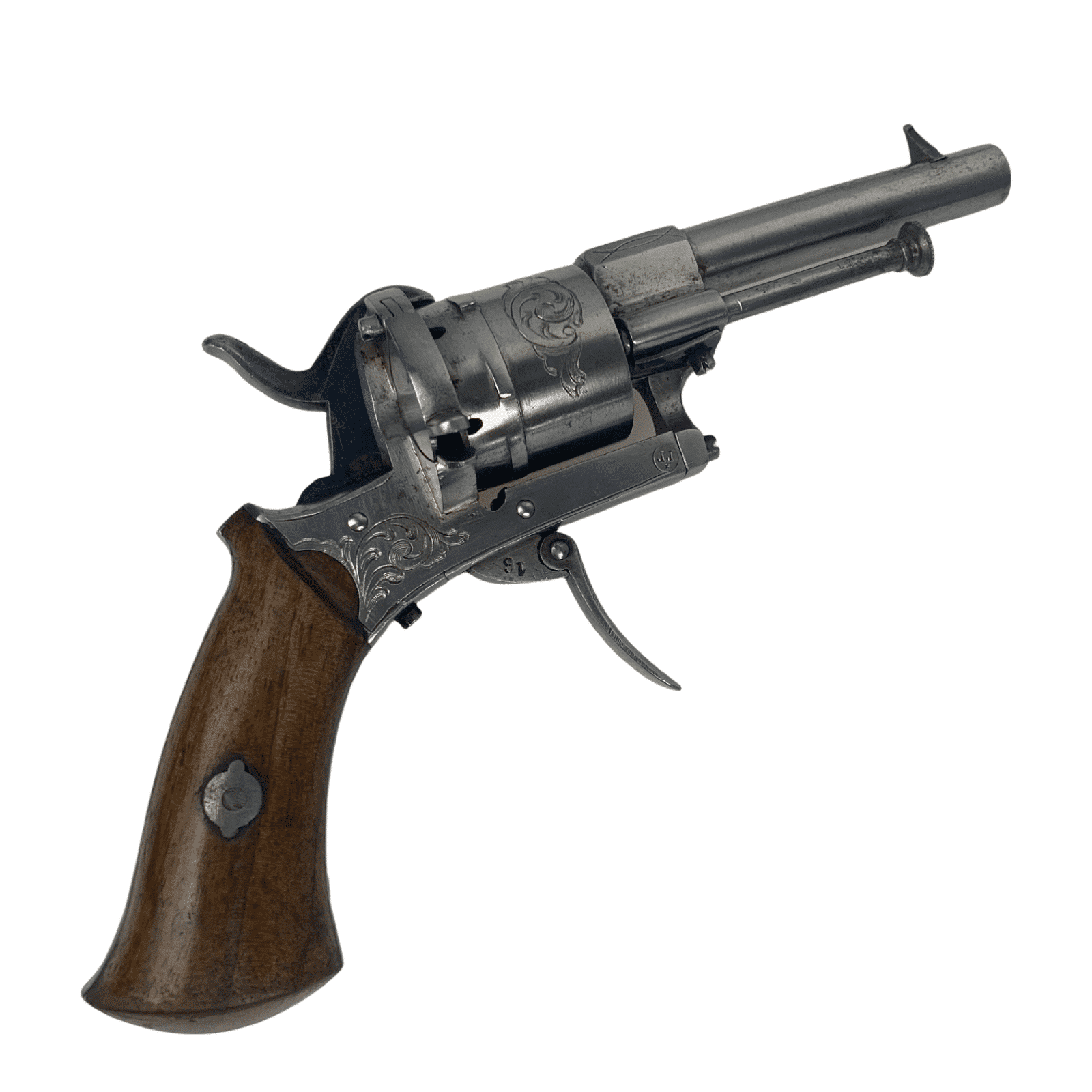 Belgian 7mm Pinfire Revolver - Lefaucheux Pattern - 1853-1877 – Antique ...