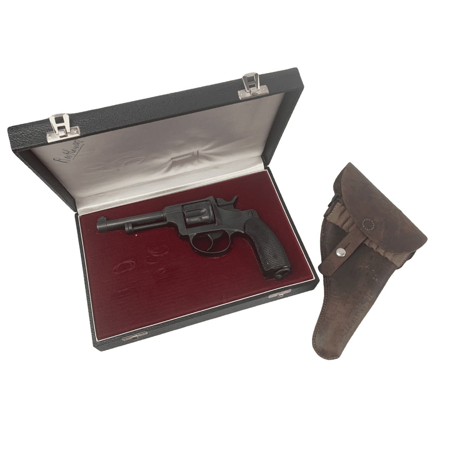 W+F Bern Schmidt Swiss 1882/1929 Revolver 7.5 Ordnance w Box and ...