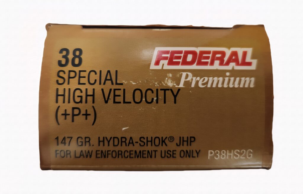 Vintage Federal Premium .38 Special High Velocity +P+ 147gr Hydra Shock ...